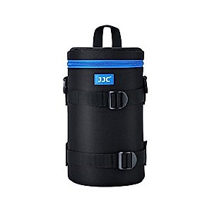 JJC Deluxe Lens Case Pouch for Canon EF 100-400mm f4.5-5.6L is USM/EF 70-200mm f2.8L is II USM,Nikon AF-S Nikkor 70-200mm f2.8/AF-S Nikkor 80-200mm f/2.8G and Other Lenses Below 4.33" x 8.85"(D x L)