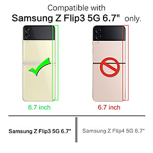 BENTOBEN Samsung Galaxy Z Flip 3 Case 5G Case, Heavy Duty 2 in 1 Full Body Rugged Shockproof Protection Cover with Ring Girls Women Boy Men Covers for Galaxy Z Flip 3 6.7”, Purple/Mint