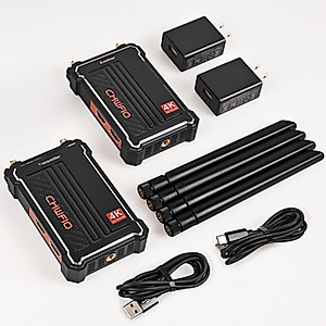 Wireless HDMI Transmitter and Receiver 4K Decode 1080P Output, 490FT/150M Plug&Play Extender, 2.4/5GHz Video Transmission System for Streaming Video/Audio/File from PC/Laptop/STB to Monitor/TV