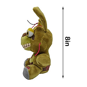 Springtrap Plush Toy, FNAF Plushies Toy, FNAF All Character Stuffed Animal Doll Children's Gift Collection,8”