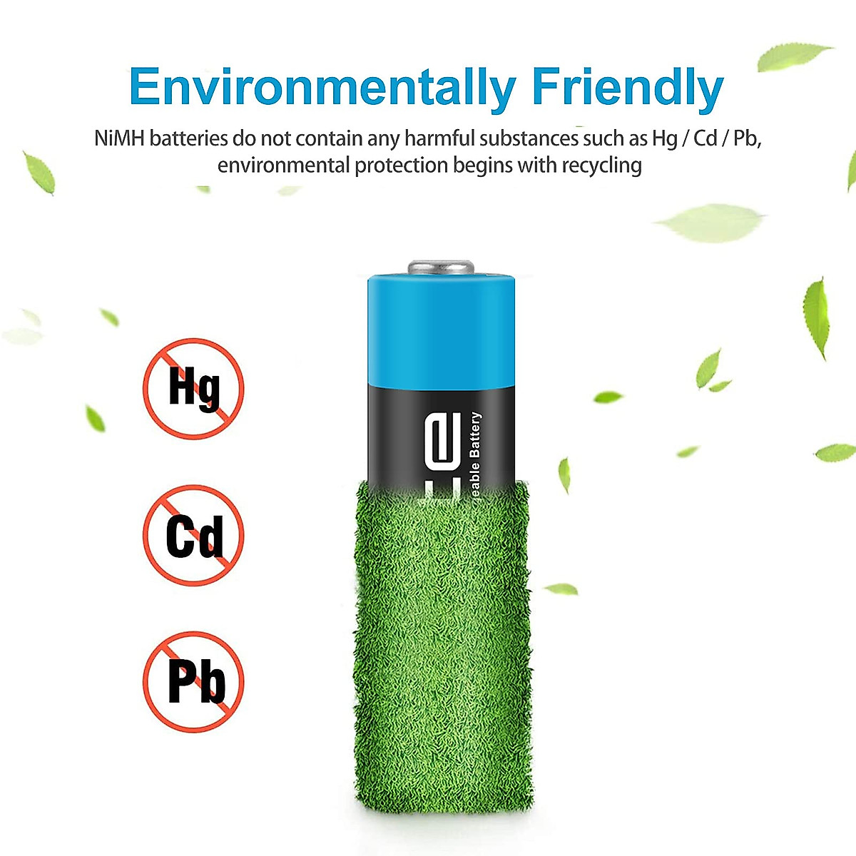 Exmate Rechargeable AAA Batteries, 1000mAh 1.2V Ni-MH High Capacity AAA Rechargeable Battery with Box (16 Count)