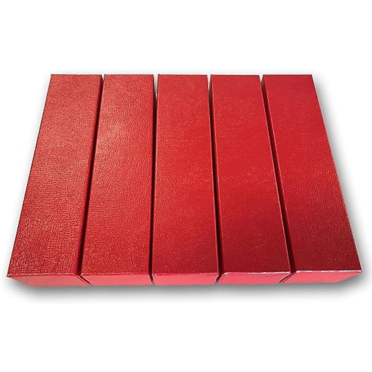Guardhouse 9" Single Row Storage Box for 2" Paper and Plastic Coin Holders 5 Pack Red