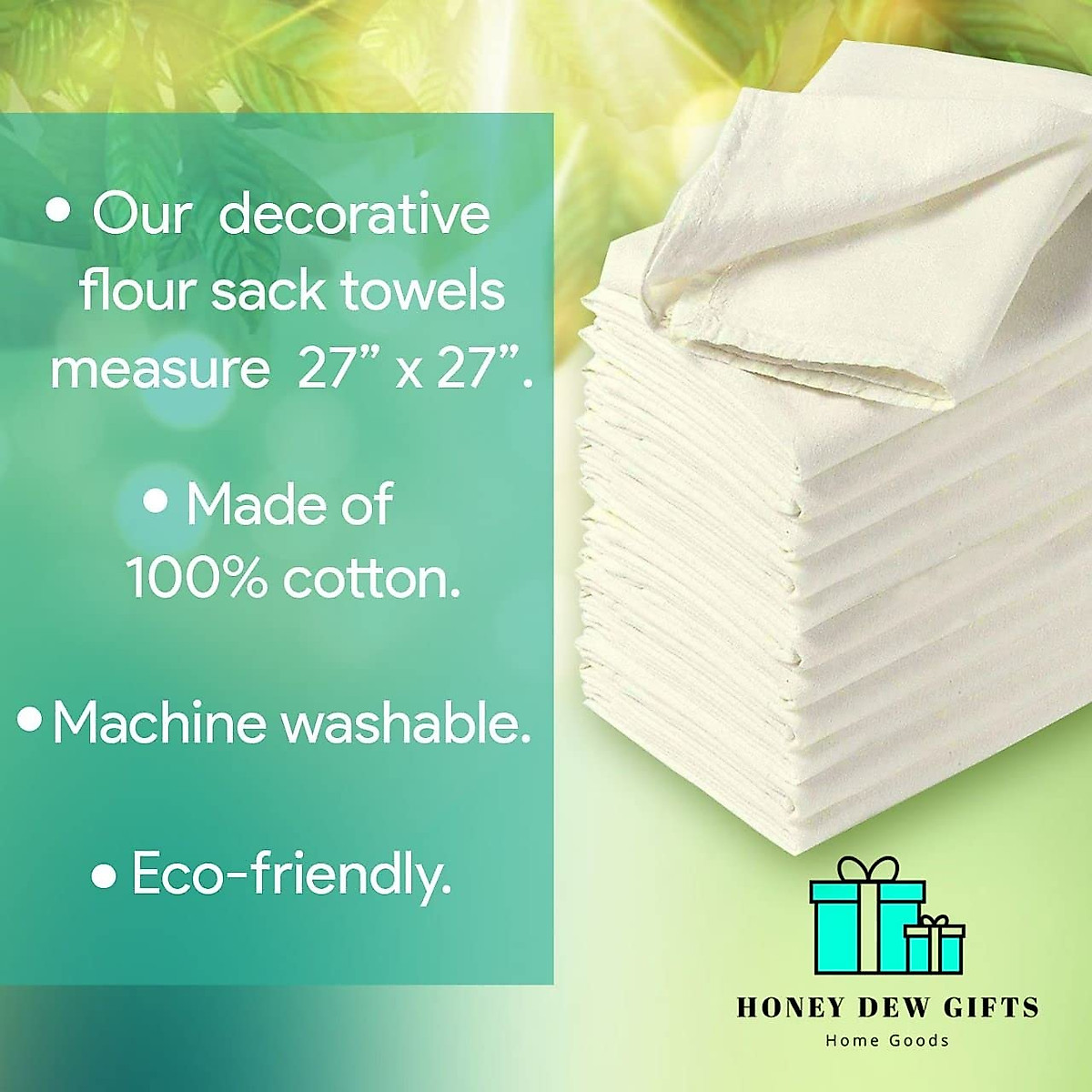 Honey Dew Gifts, Made with Love and Some Other Shit, Funny Kitchen Towels, Flour Sack Cotton Multi-Purpose Dish and Hand Towel