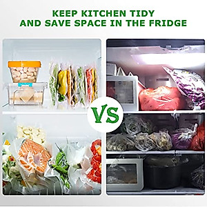 Anysea Vacuum Sealer Bags Rolls: 3 Packs 8" x16.5' and 3 Packs 11" x16.5' Food Sealer Saver Bags, Freezer Bags, Great for Vac Storage or Sous Vide Cooking