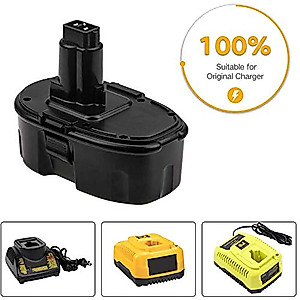 18V 3600mAh DC9096 Replacement for Dewalt 18V Battery, Compatible with Dewalt DC9098 DC9099 DW9099 DW9098 DW9095 Cordless Power Tools Batteries