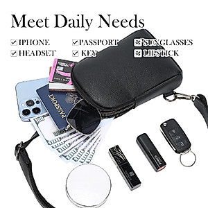 INICAT Small Crossbody Sling Bag Touchscreen Fanny Packs Purses for Women(Touch Screen-black)