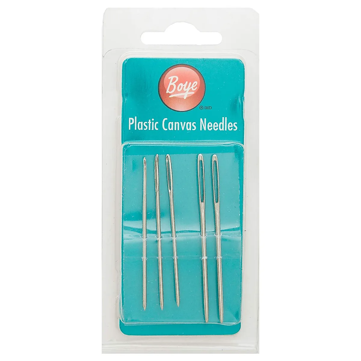 Boye Plastic Canvas and Yarn Needles, 5pc, Size 16 and 18, Medium, 5 Piece