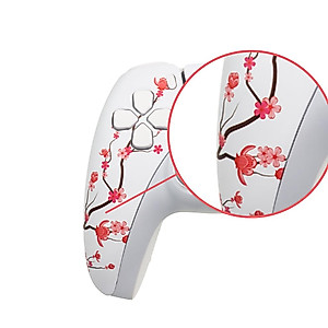 Cherry Blossoms Front Shell for PS5 Controller with Touchpad Cover Custom Faceplate for PS5 BDM-020 (Cherry Blossoms)