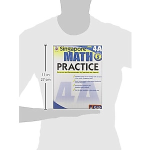 Singapore Math Level 4A 5th Grade Math Workbooks, Singapore Math Grade 5, Whole Numbers, Angles, and Fractions Workbook, 5th Grade Math Classroom or Homeschool Curriculum