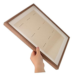 Medal Photo Frame Display Case Frames Lapel Pin Holder Portrait Picture Frame Medal Picture Frame Match Medal Frame Display Picture Holder Pin Display Board Wooden Coffee LIFKICH