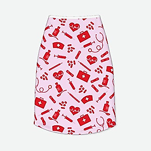 Pink Nurse Medical Instrument Pet Dog Cat Clothes Soft Cotton Dogs T-Shirt Cool Breathable Pet Vest Casual Cozy Lightweight Dog Pajamas for Medium Large Dogs