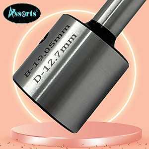 Annular Cutter 1/2" Shank Tool Steel Holder (Hard & Ground) with Lock Screw- Accepts/Suit 19 mm Shank rota broaches (OAL - 75 mm)