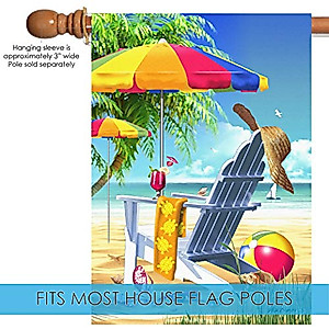 Toland Home Garden 1010402 Fun in the Sun summer Flag 28x40 Inch Double Sided summer Garden Flag for Outdoor House Beach Flag Yard Decoration