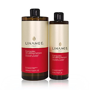 LINANGE Energyplex Shampoo - Energizing Shampoo for Weak, Brittle Hair, 1000ml / 33.8 oz.
