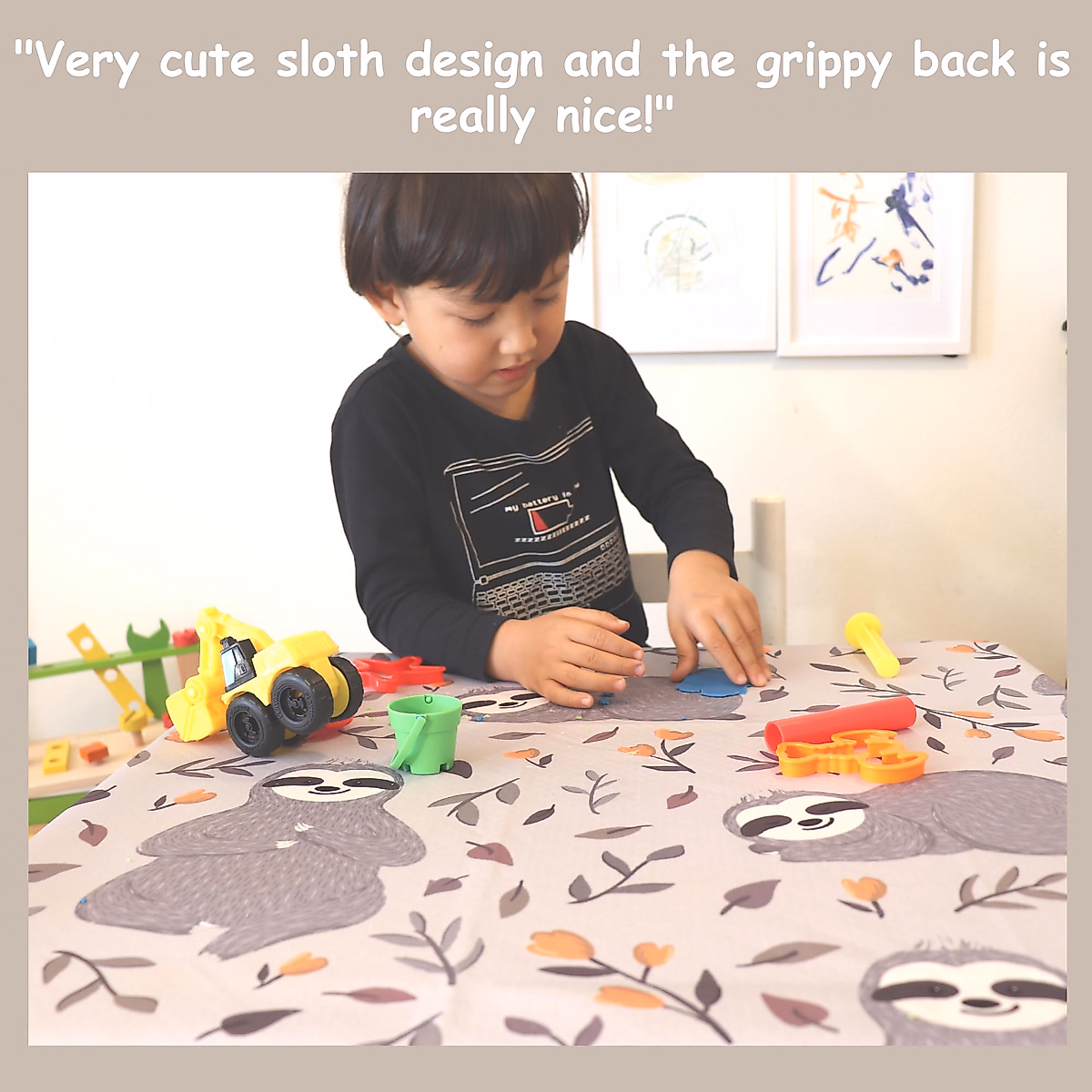 BABYBOET Splat Mat for Baby – Under High Chair Floor Mat Protects Wood, Vinyl and Carpet from Spills – Waterproof 4 Layer Baby Mat with Anti-Skid Backing Deters Bunching and Sliding (51” x 51”)