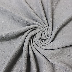 pasanfo 50x60 Inch Cozy Soft Fleece Throw Blanket (Pack of 2, Grey Color)