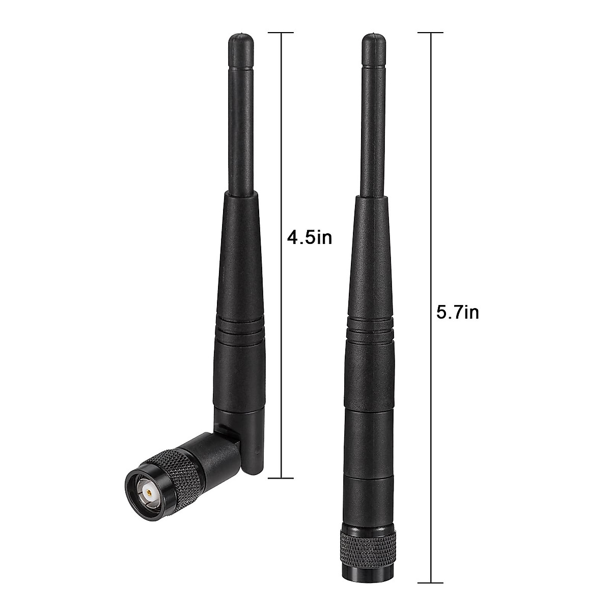 Eightwood 5dBi 2.4GHz WiFi Antenna RP-TNC Male Antennas (2-Pack) Compatible with Trimble Robotic Total Stations, Wireless Router Linksys WRT54G
