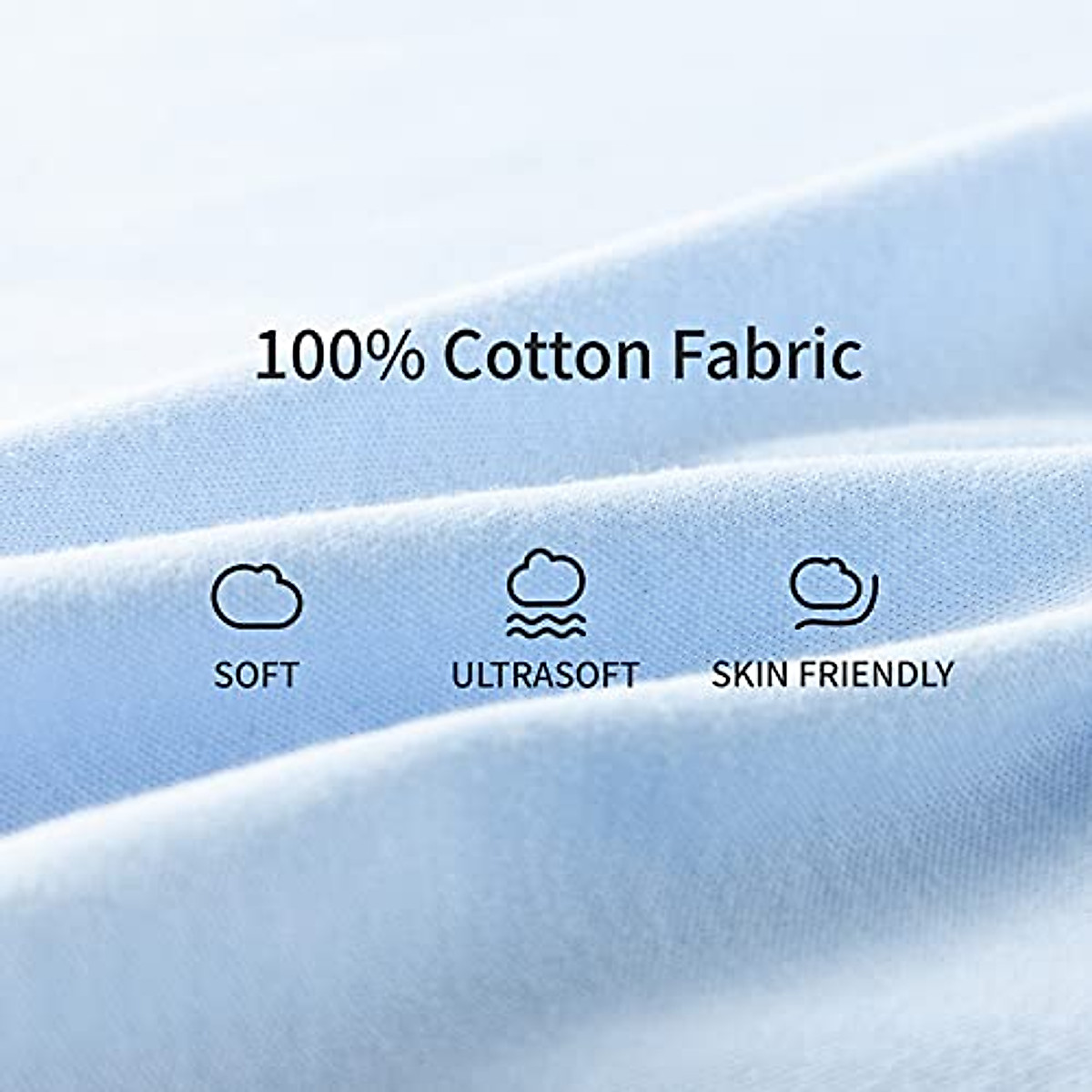 Duomiaomiao Baby Sleep Sack, Cotton Toddler Sleeping Bag, Sleeveless Wearable Blanket Baby 1 Pack, 0.5 Tog Swaddle Transition Sleep Bag Sack, Blue