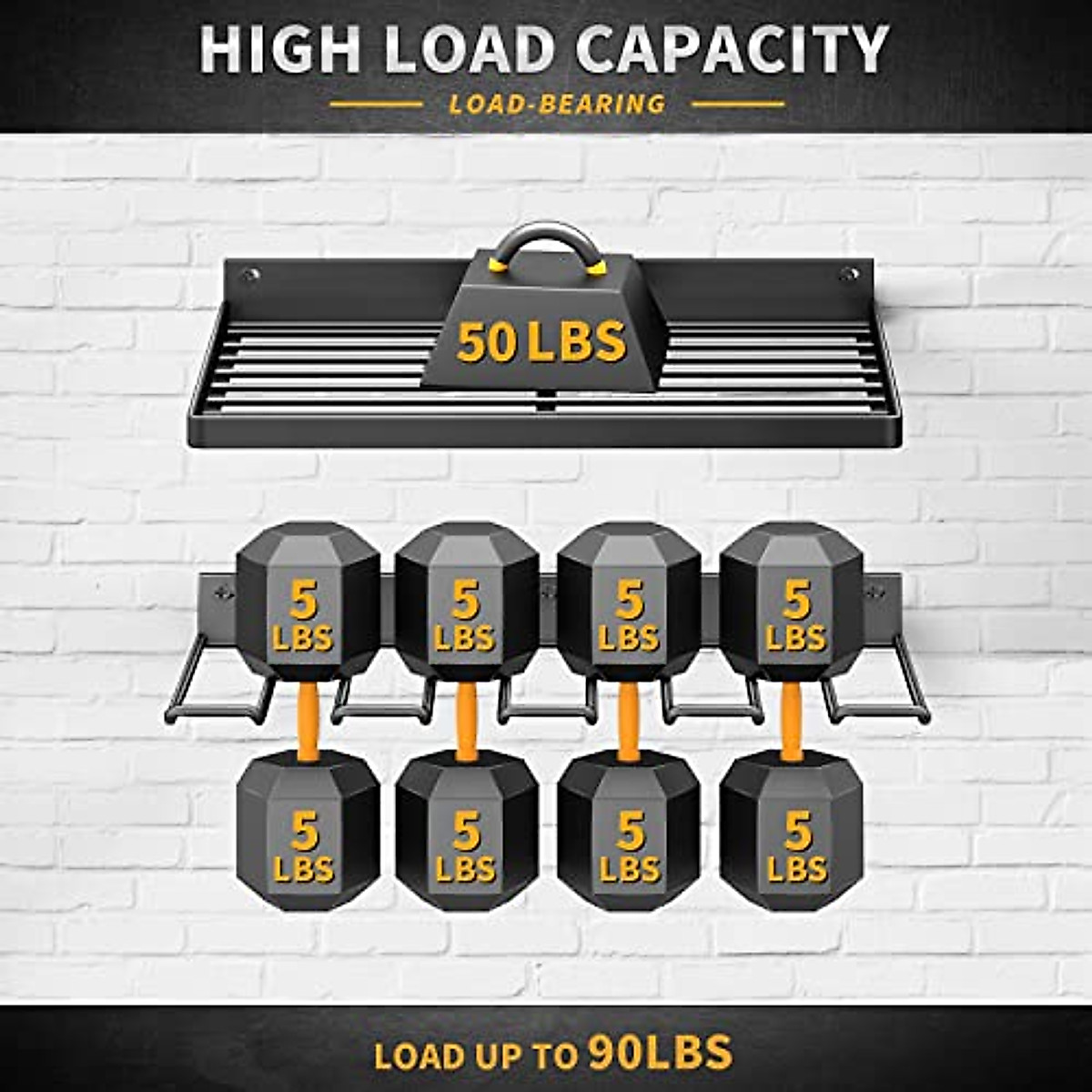 UUP Power Tool Organizer Drill Holder Wall Mount Garage Power Tool Storage Rack With Charging Station Heavy Duty Cordless Tool Organizer, Christmas Gift for Men Dad Father's Day, 2 Pack