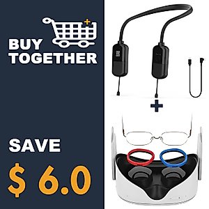 Lens Anti-Scratch Ring and Neck Hanging Battery Pack for Oculus Quest 2