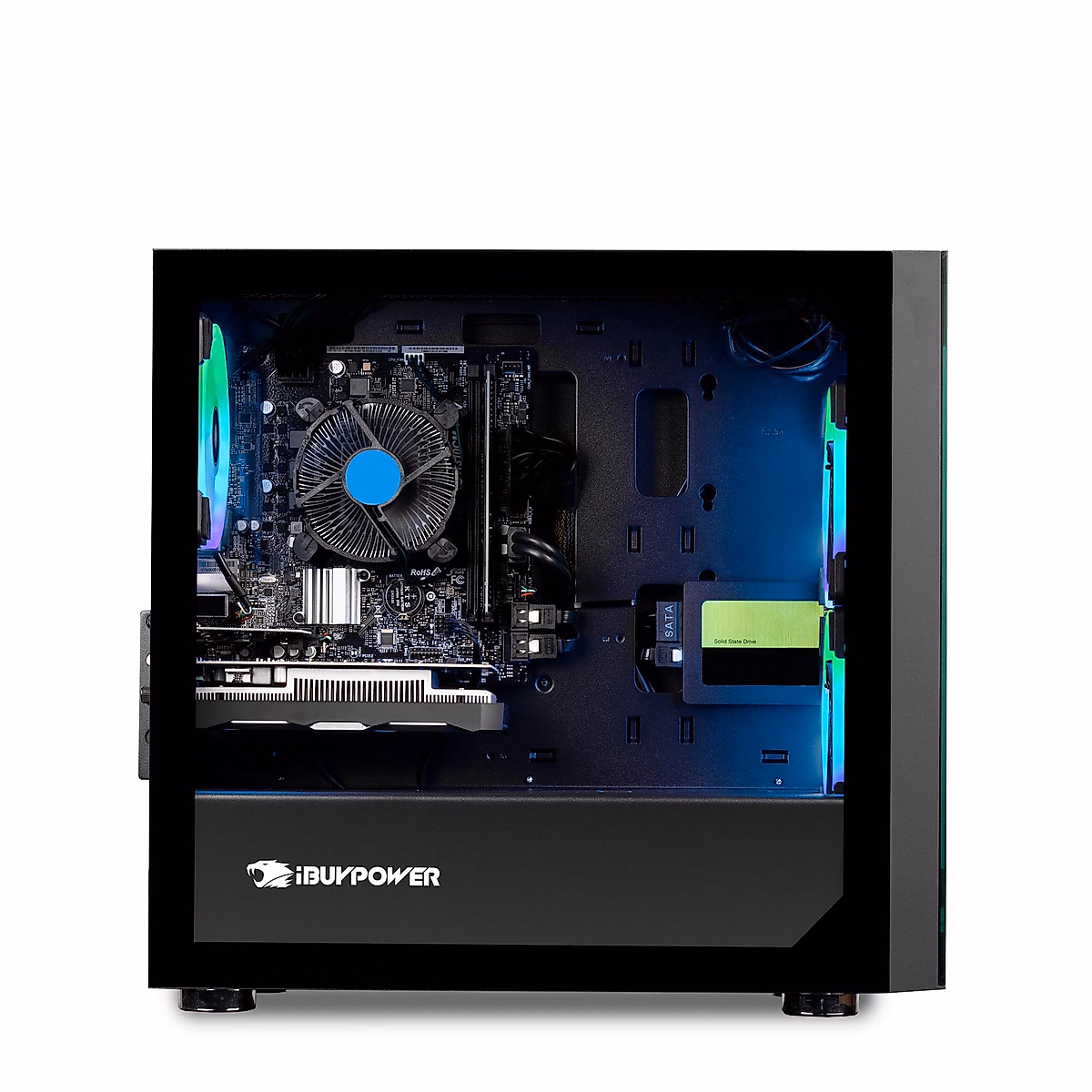 iBUYPOWER Starter PC Computer Desktop Element Mini 167A (AMD Ryzen 5 3600 3.6GHz, NVIDIA GeForce GT 730 2GB, 8GB DDR4 RAM, 240GB SSD, WiFi Ready, Windows 10 Home)