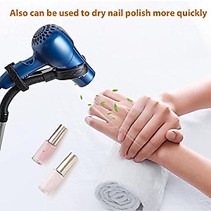 Hair Dryer Stand, Adjustable Blow Dryer Stand 360 Degree Rotating Hair Dryer Holder Hands-Free Hair Dryer Holder Countertop for Bathroom