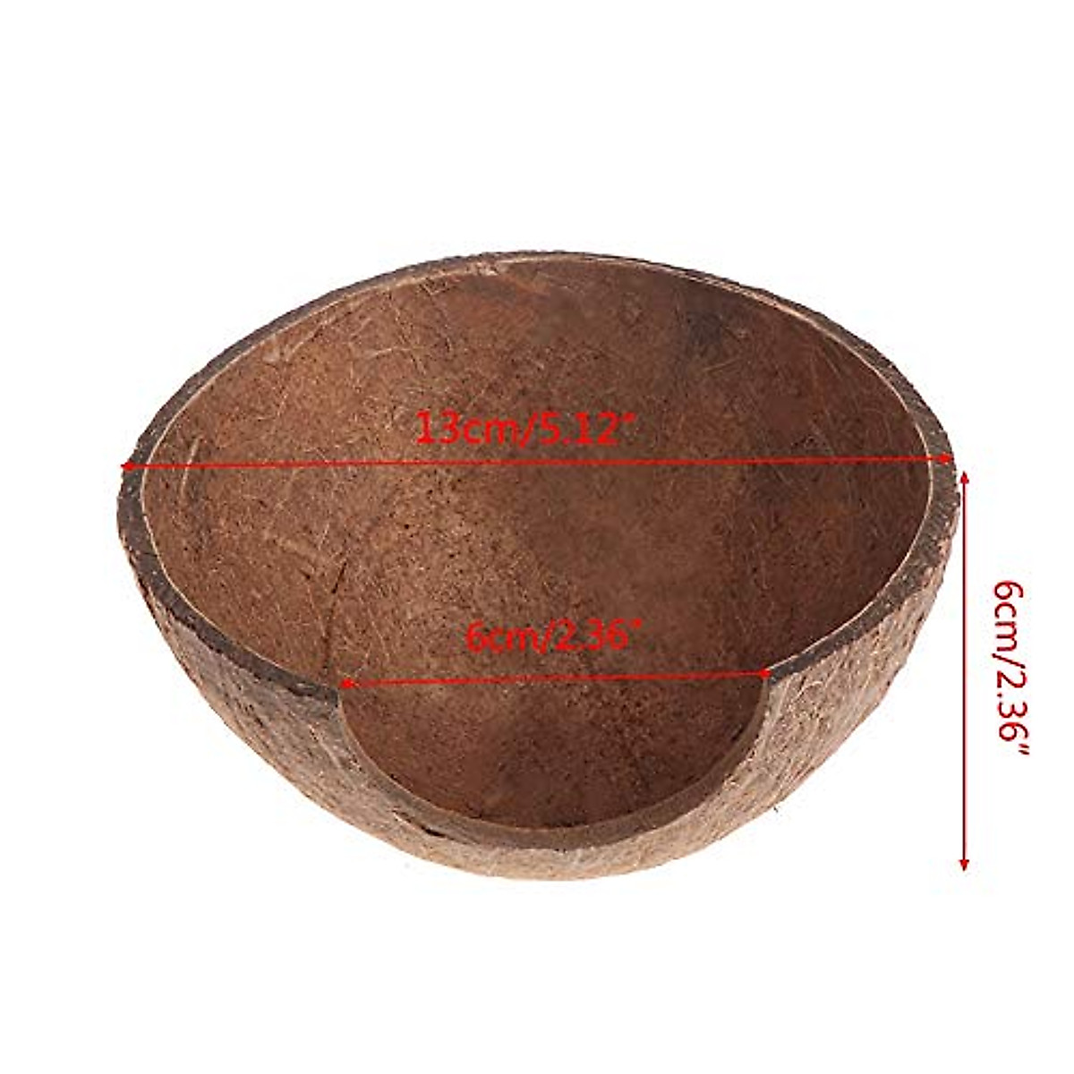 PINVNBY Natural Coconut Reptile Hideouts Lizard Coco Hut Hermit Crab Hut Aquarium Fish Hide Cave Spider Snail Climber Toys (2 Packs)