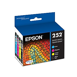 EPSON T252 DURABrite Ultra Ink Standard Capacity Black & Color Cartridge Combo Pack (T252120-BCS) for select Epson WorkForce Printers