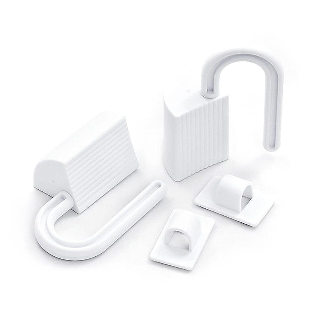 2Pcs Door Stoppers, Flexible Door Stop Hanger on Hinge, Keep Door Opening, Avoid Crushing Baby's Finger or Lock Baby Inside, Suitable for 9mm Door Seam, Do Not Cause Wood Door Wear and Tear
