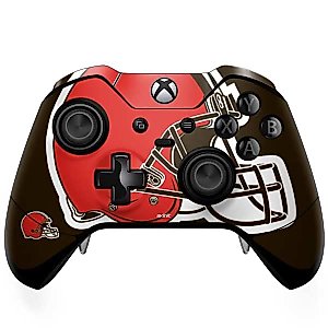 Skinit Decal Gaming Skin Compatible with Xbox One Elite Controller - Officially Licensed NFL Cleveland Browns Large Logo Design