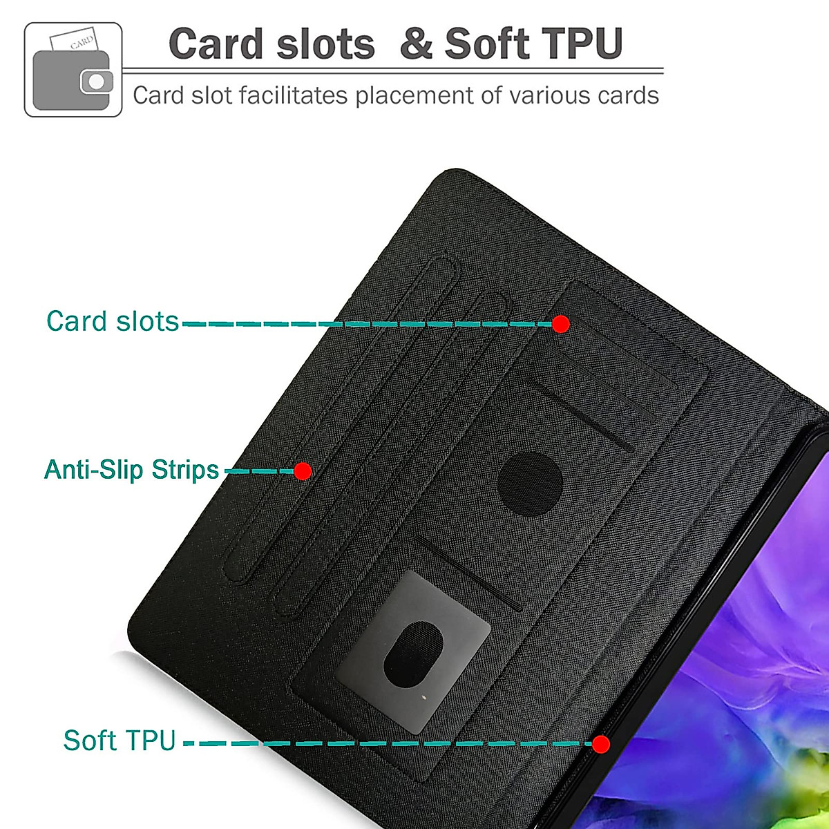 Billionn Case for iPad 9/8/7 (10.2-Inch, 2021/2020/2019 Model, 9th/8th/7th Generation), with Auto Sleep/Wake and Screen Protector, Premium PU Leather Smart Cover, Don't Touch My PAD