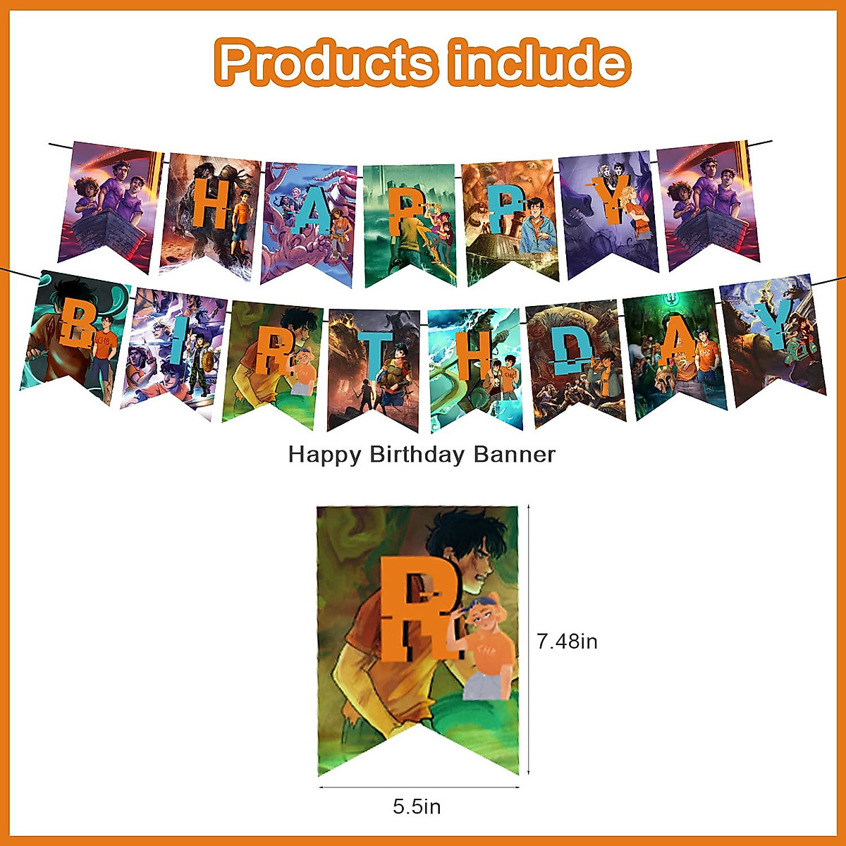 Birthday Party Decorations, Fantasy Adventure Theme Party Supplies With Happy Birthday Banner, Cake Toppers, Balloons for Kids Teens Baby Shower Party Decorations