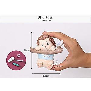 CmfyArt Cute Cartoon Animal Wall Hooks, Coat Hooks Wall Mounted Creative Holding Tree Trunk Animals Hooks Heavy Duty Robe Hat Rack Hooks for Hanging Bathroom Towels Clothes Hanger Plug Holder -Sloth