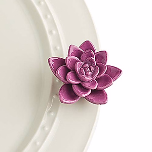 Nora Fleming Hand-Painted Mini: Get Growing! (Purple Flower) A243