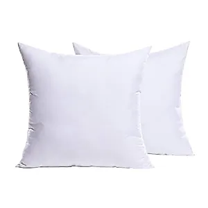 MIULEE Set of 2 Throw Pillow Inserts Hypoallergenic Premium Pillow Stuffer Square Form for Decorative Cushion Bed Couch Sofa 18x18 Inch