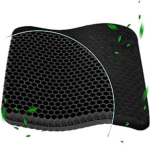 Aiouarc Gel Seat Cushion for Long Sitting, Desk Chair Cushion, Pain Relief Cushion, Office Chair Cushion, Cushion Tailbone Pain, Wheelchair Cushion, Car Seat Cushion, Chair Cushion