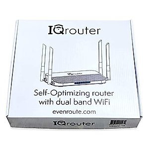 IQrouter – IQRV3 Self-Optimizing Router with Dual Band WiFi adapts to Your line for Improved Quality