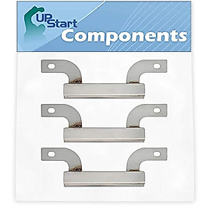 3-Pack BBQ Grill Burner Crossover Tube Replacement Parts for Brinkmann 810-2410-S, Brinkmann 810-2411-S, Brinkmann 810-8411-5, Brinkmann 810-8410-S - Compatible Barbeque Carry Over Channel Tube