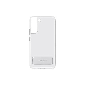 Samsung Electronics Galaxy S22+ Clear Standing Cover, Protective Phone Case, Corner TPU Bumpers, PC Back Protection, Adjustable Viewing Angle, US Version, Transparent, (EF-JS906CTEGUS)