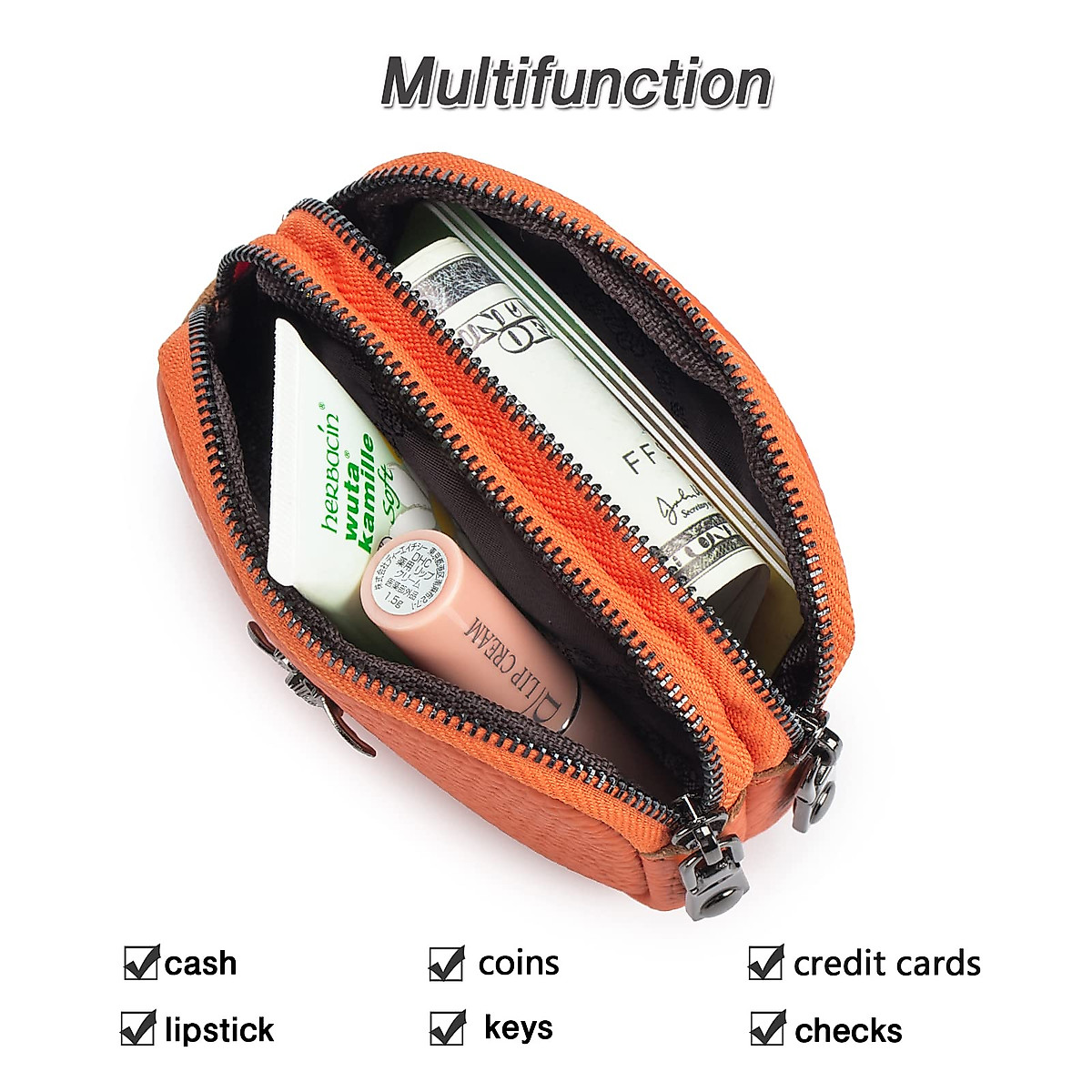 imeetu (Bundle of 2 Sets) Credit Card Holder Wallet and Small Women Coin Pouch