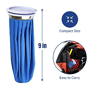 Ice Bag 9 inches- Convenient and Reusable Ice Bag for Injuries, Muscle Aches, Scrapes, or Strains – Easy to Use Ice Bag for Knees – Durable and Reliable Cold Packs