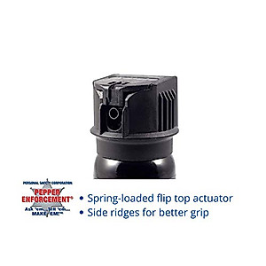 Pepper Enforcement 2 oz. Splatter Stream Pepper Spray for Self Defense 4 Pack - Maximum Strength 10% OC Police Formula, Flip Top Safety Tactical Design, Personal Protection Devices