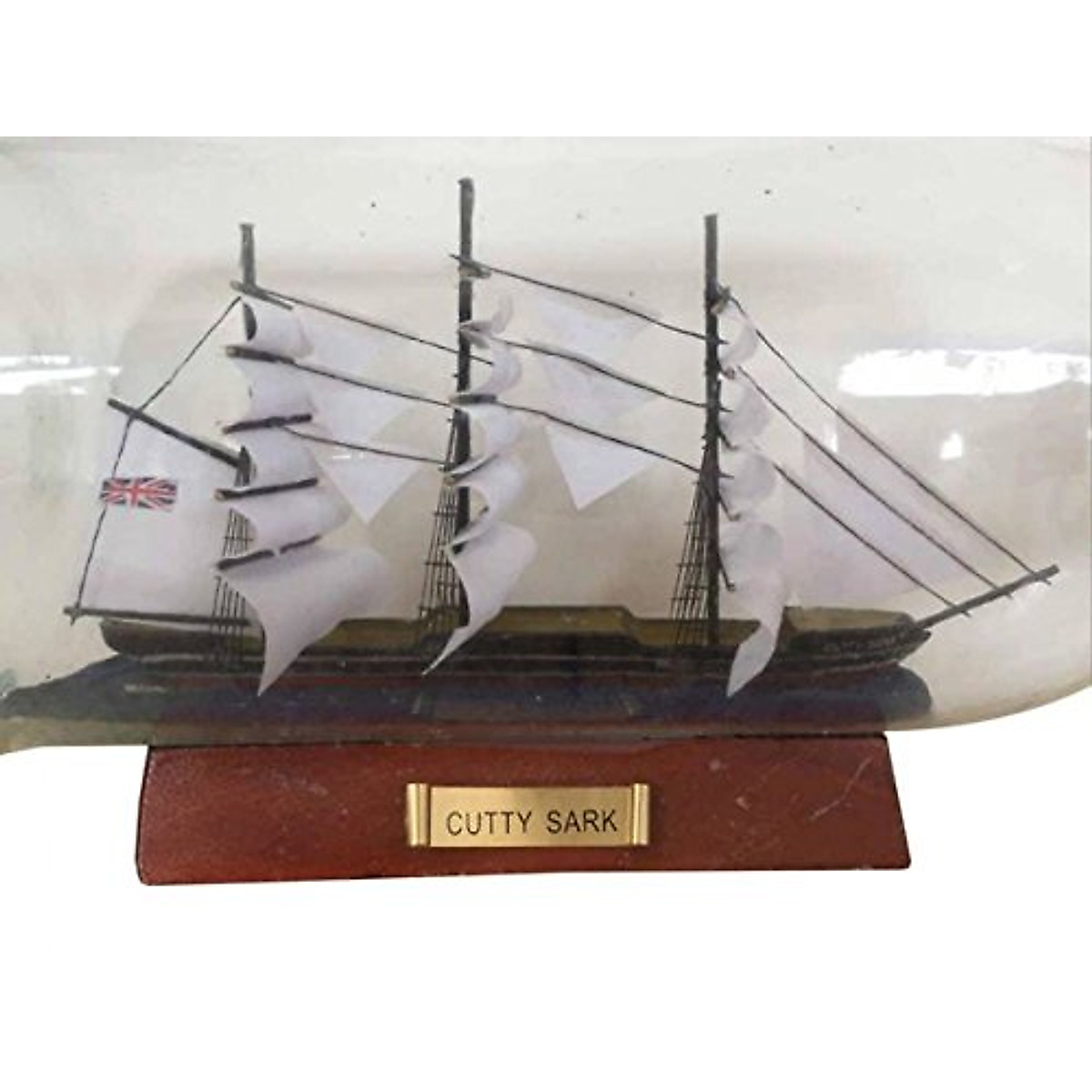 Hampton Nautical Cutty Sark Model Ship in a Glass Bottle, 11"