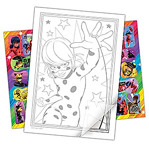 Bendon Miraculous: Tales of Ladybug and Cat Noir 48 Page Color & Trace Coloring Book 52562