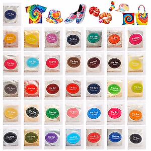 36 Colors Tie Dye Powder, Rainbow Tie Dye Powder Fabric Dye for Tie Dying, Tie Dye Kits DIY Coloring Party Supplies Suitable for Children Adult (36 Colors)