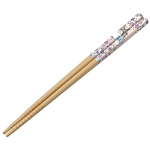 My Neighbor Totoro Bamboo Chopstick -Anti-Slip Grip for Ease of Use - Authentic Japanese Design - Flowers