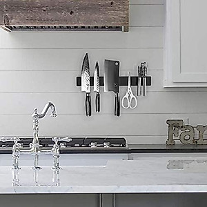 US Craft Brands Powerful Magnetic Knife Storage Strip 16in - Mirror Finish Knife Magnet Bar Modern Styled Stainless Stylish Knife Storage - Professional Multipurpose Use Kitchen Storage (Gold)