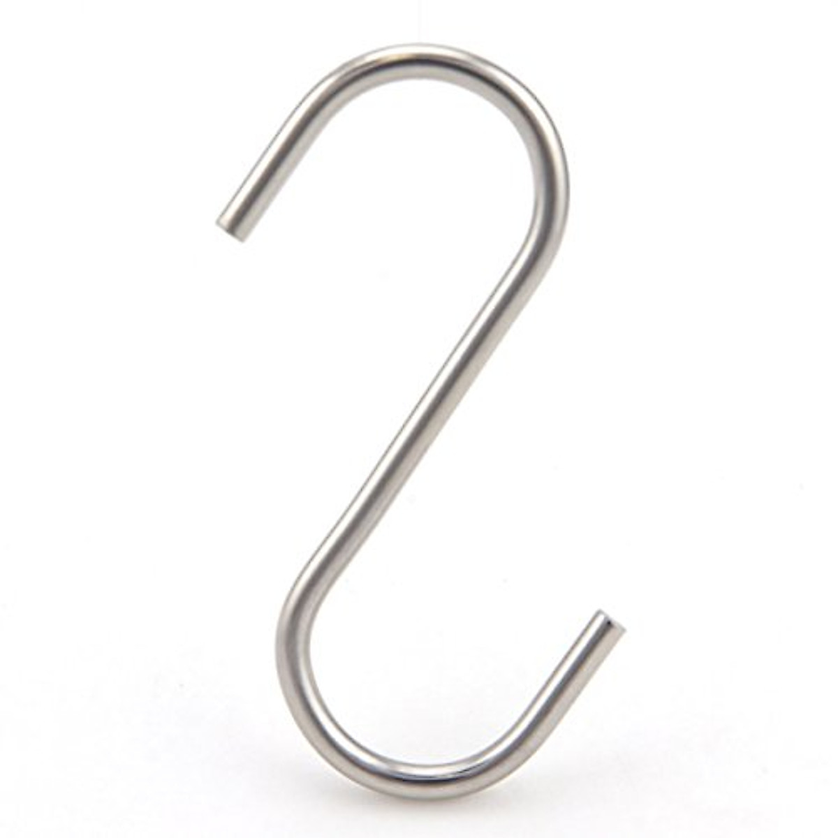 NXG 30 Pack 2.5 Inch Nickel Plated Stainless Steel S Hook S Shape Durable Hanging Hooks for Kitchen, Bathroom, Closet, Work Place, Office