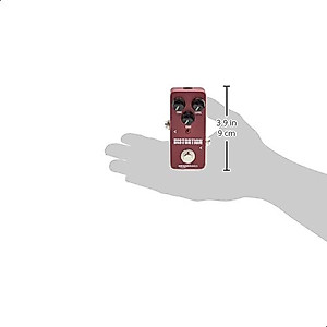 Amazon Basics Distortion Guitar Pedal, Brown