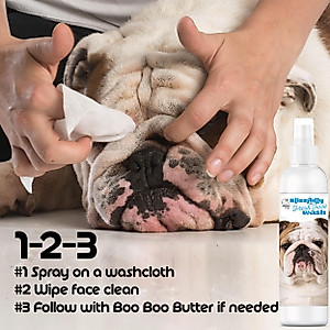 The Blissful Dog Blissfully Fresh Face Wash - Cleans Facial Folds and Wrinkles, 4-Ounce, Bulldog